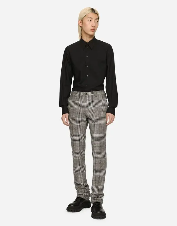 Dolce & Gabbana Prince Of Wales Plaid Tailored Trousers