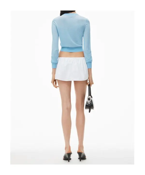 Alexander Wang Crystal Heat-set Trim Cardigan