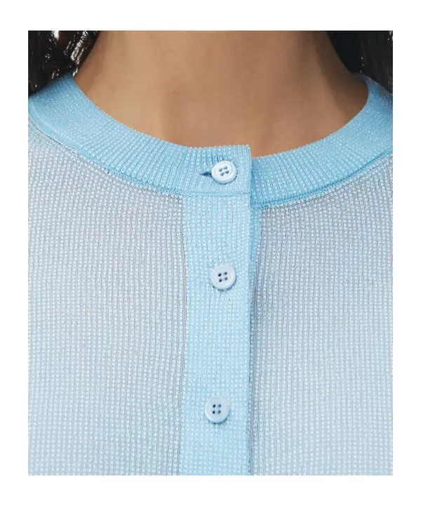 Alexander Wang Crystal Heat-set Trim Cardigan