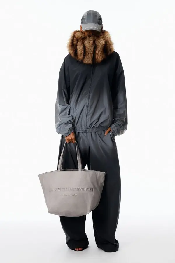 Alexander Wang Logo Embossed Tote Bag - Gray