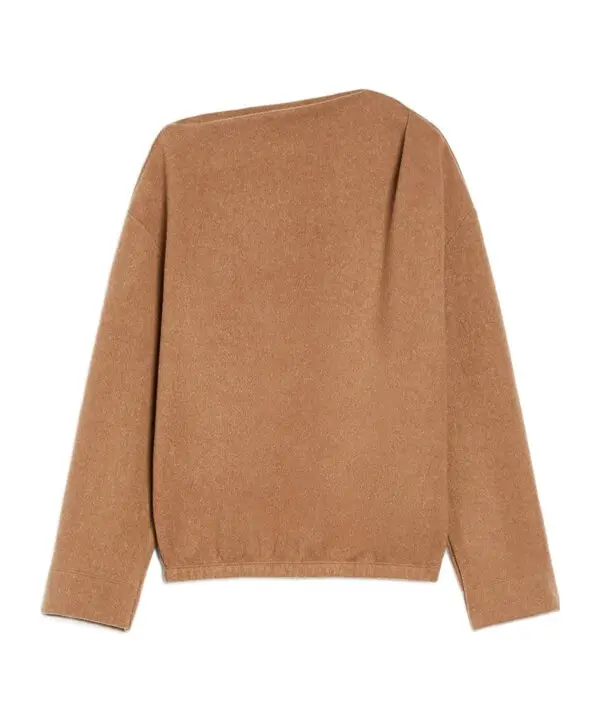 Max Mara Oxa Asymmetrical-cut Sweater - Tobacco Color