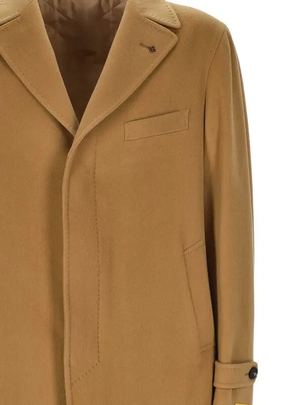 Tagliatore Long-sleeved Coat - Brown