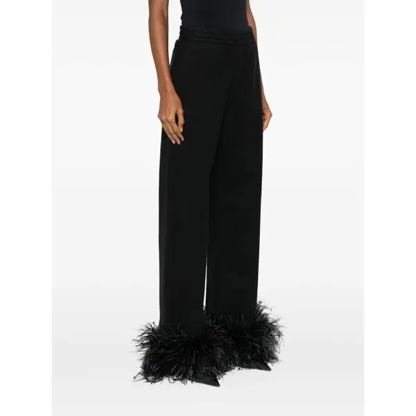 Prada Feather Trimmed Trousers