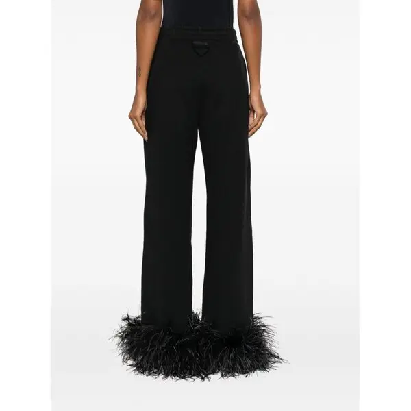 Prada Feather Trimmed Trousers