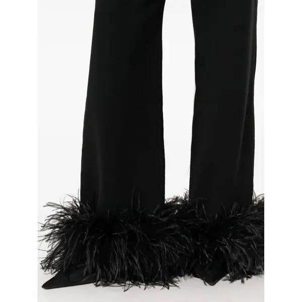 Prada Feather Trimmed Trousers