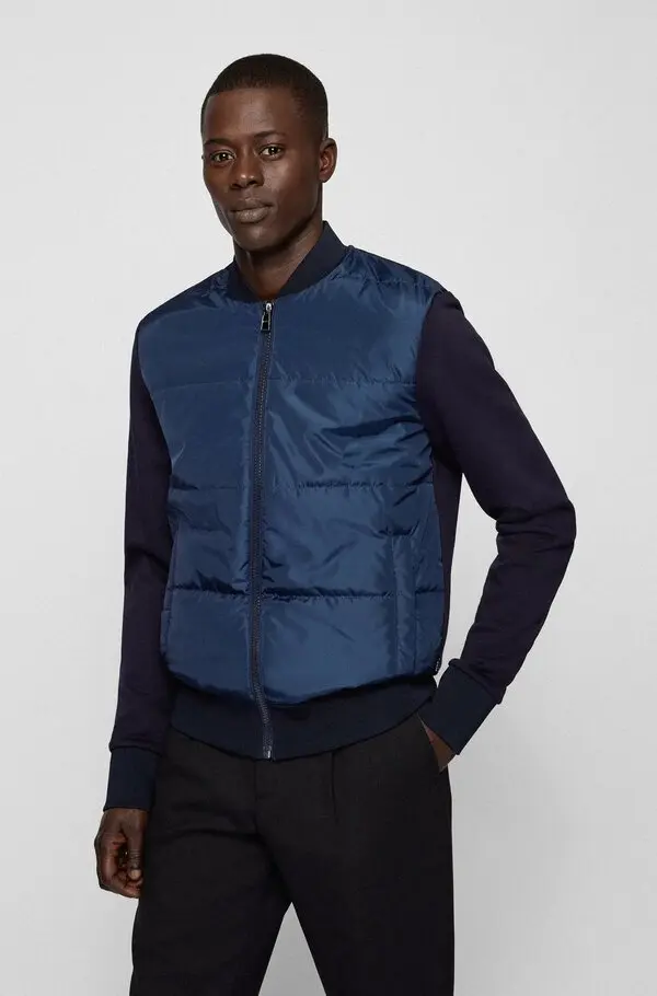 Hugo Boss Padded Panel Zip Jacket