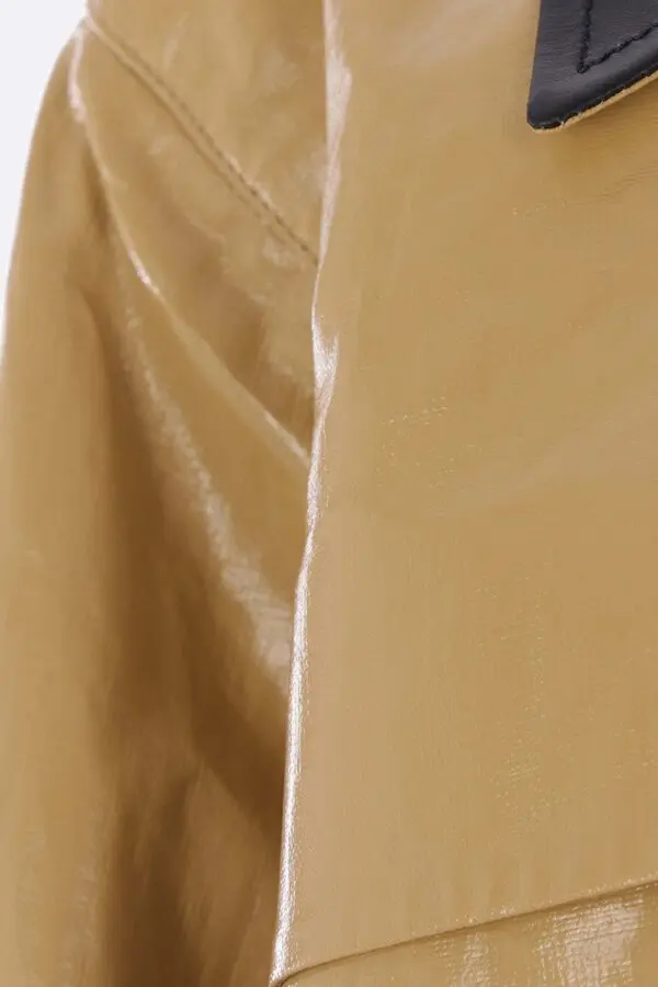 JIL SANDER Long Sleeve Buttoned Jacket - Beige/black