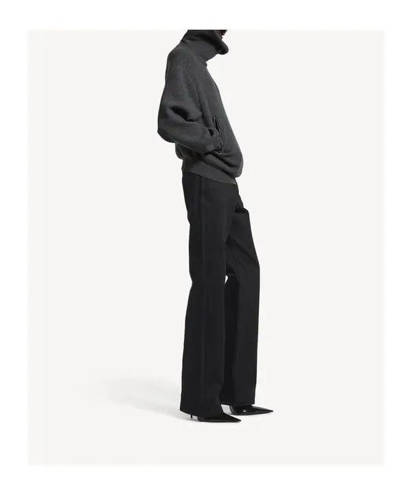 Balenciaga Half-zip Knitted Jumper With Zip Pockets - Grey
