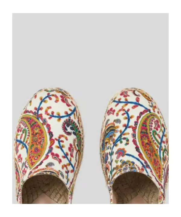 Etro Logo Patch Slip-on Espadrilles - Nude