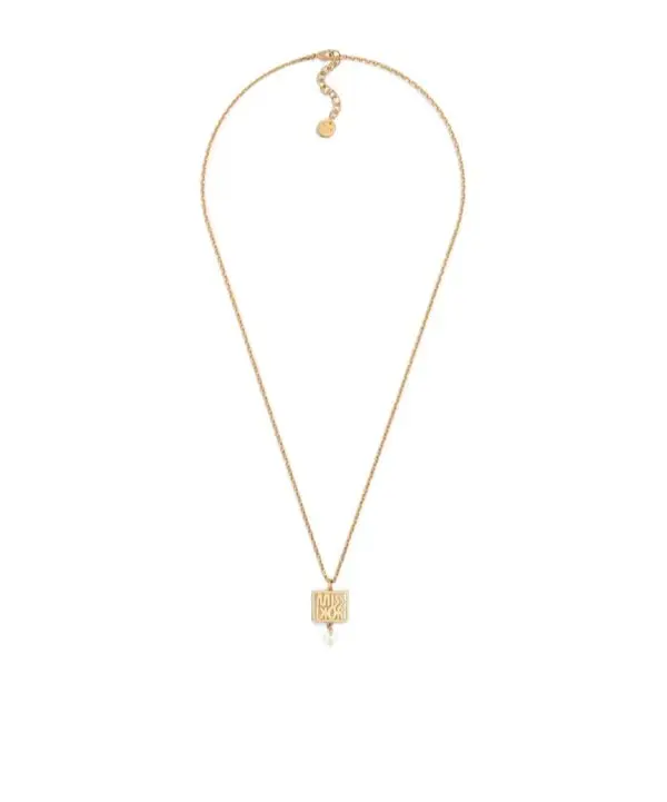 Dior Miss Logo Necklace - Golden