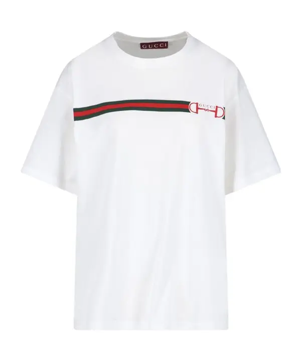 Gucci Logo Printed Crewneck T-shirt