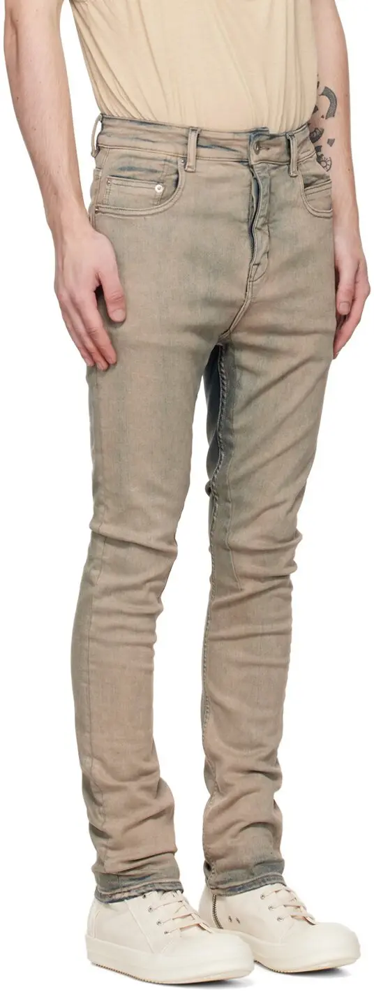 Rick Owens Slim-cut Cotton Jeans