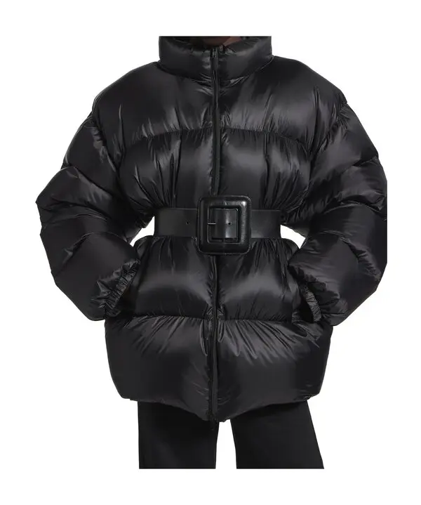 Balenciaga Hourglass Belted Short Puffer Jacket