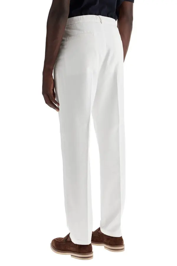 Brunello Cucinelli Straight-leg Twill Gabardine Trousers