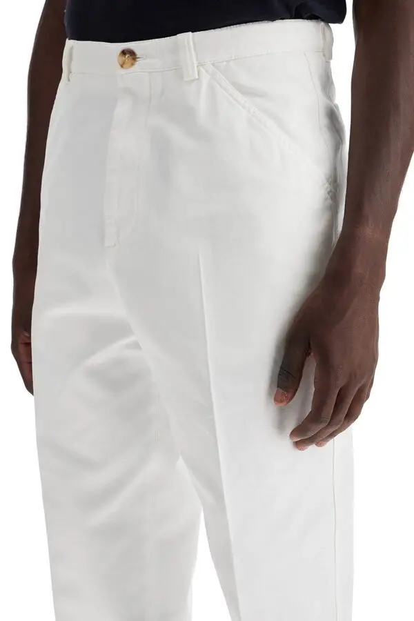 Brunello Cucinelli Straight-leg Twill Gabardine Trousers