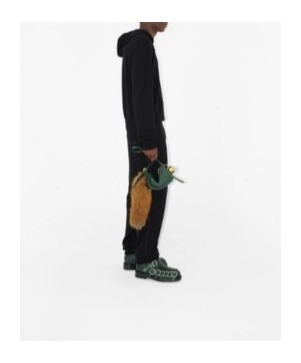 Burberry Tapered Wool Track Pants - Black