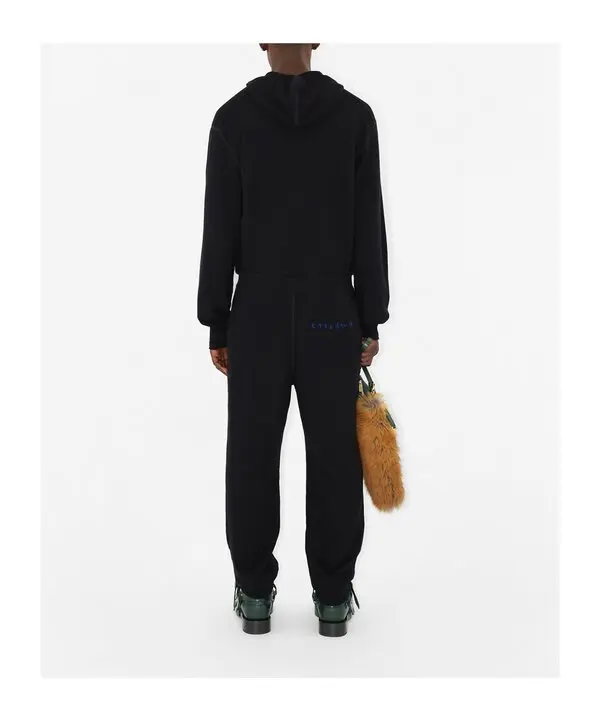 Burberry Tapered Wool Track Pants - Black