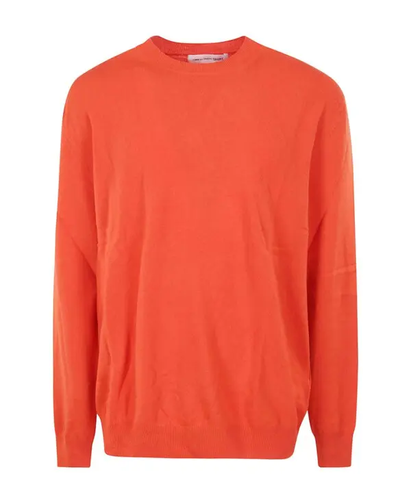 Comme Des Garçons Crewneck Knitted Jumper - Red