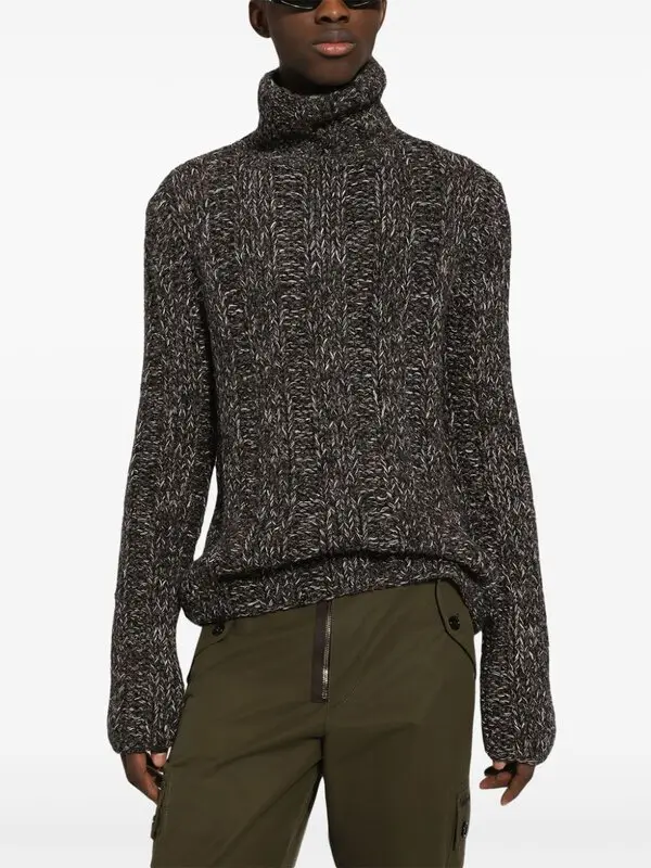 Dolce & Gabbana Ribbed Turtleneck Jumper