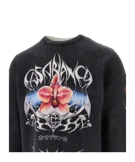 Casablanca Graphic Knitwear - Black
