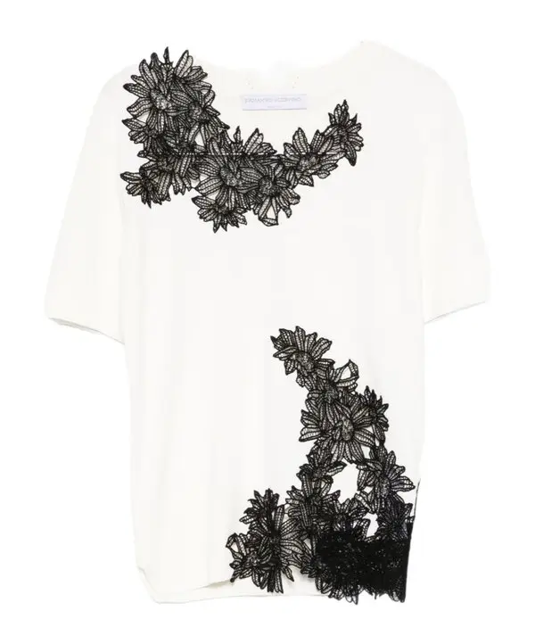 Ermanno Scervino Floral T-shirt - White