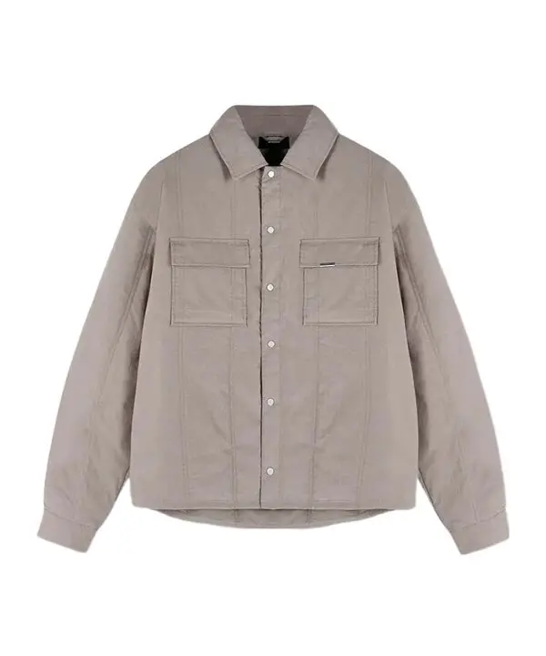 REPRESENT Quilted Overshirt - Gray