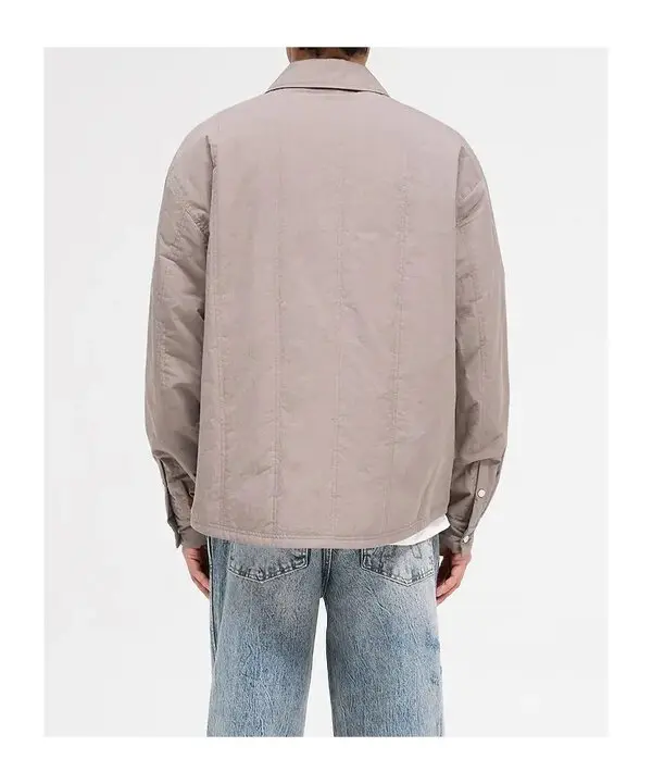 REPRESENT Quilted Overshirt - Gray