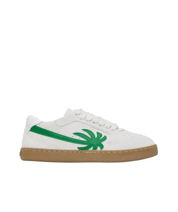 Palm Angels Perforated Palm Tree Sneakers - Off-white