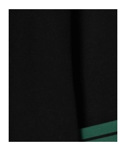 Burberry Striped-cuffs Short Sleeved Polo Shirt - Black