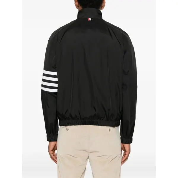 Thom Browne 4-bar Stripe Zipped Jacket - Black
