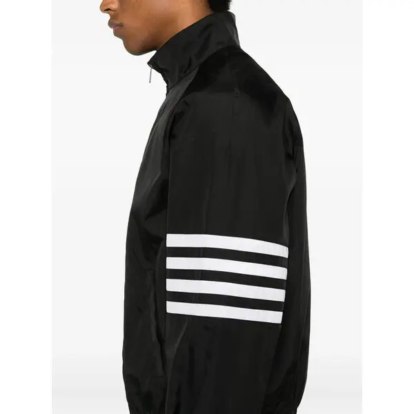 Thom Browne 4-bar Stripe Zipped Jacket - Black