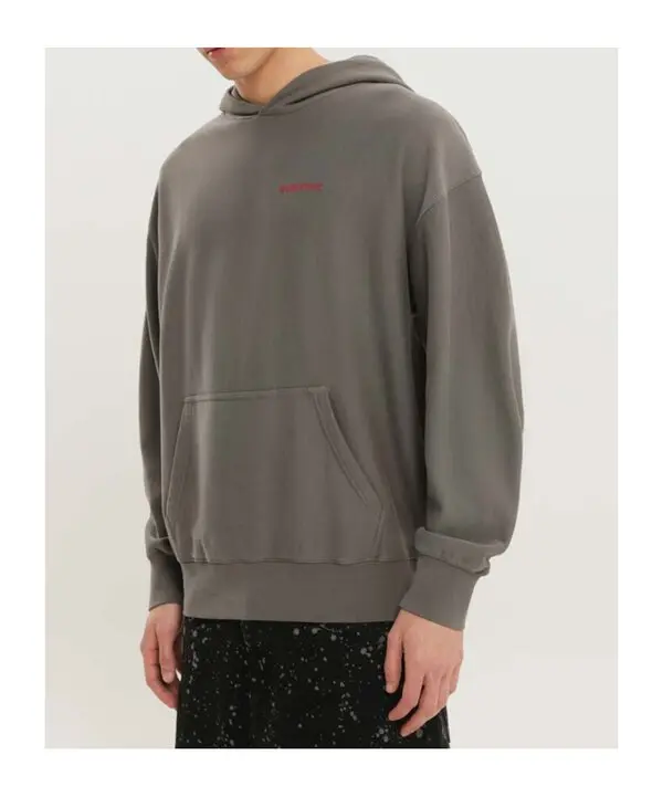 1989 STUDIO Graphic Back Print Hoodie - Dark Gray
