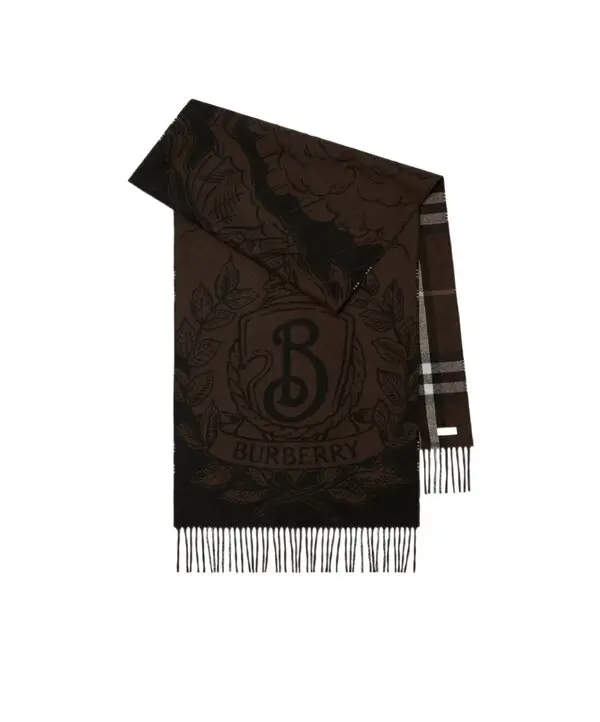 Burberry Equestrian-knight Check Scarf - Treacle