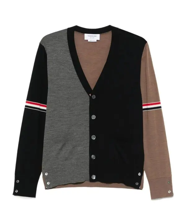 Thom Browne Rwb-stripe Cardigan
