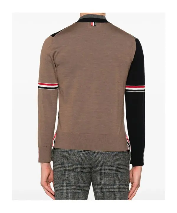 Thom Browne Rwb-stripe Cardigan