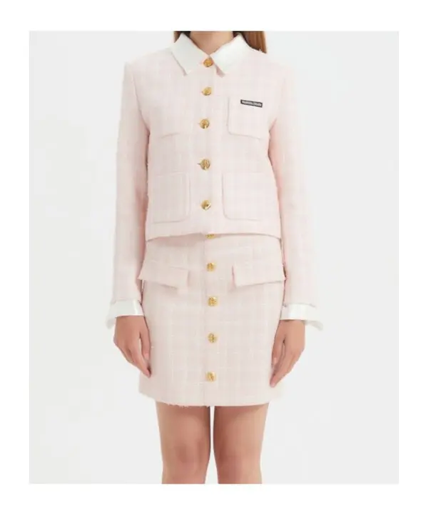 Marissa Chiara Tailored Lapel Jacket With Button Closure