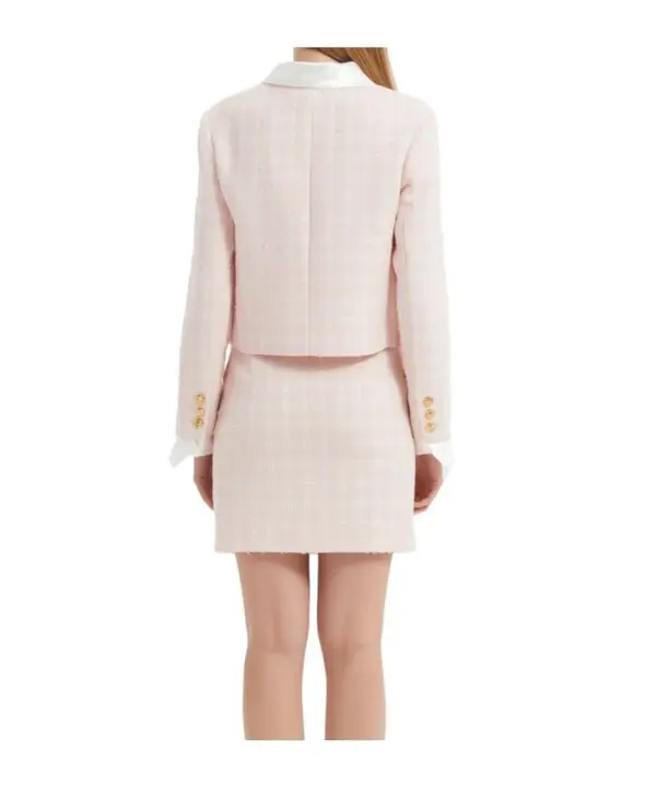 Marissa Chiara Tailored Lapel Jacket With Button Closure