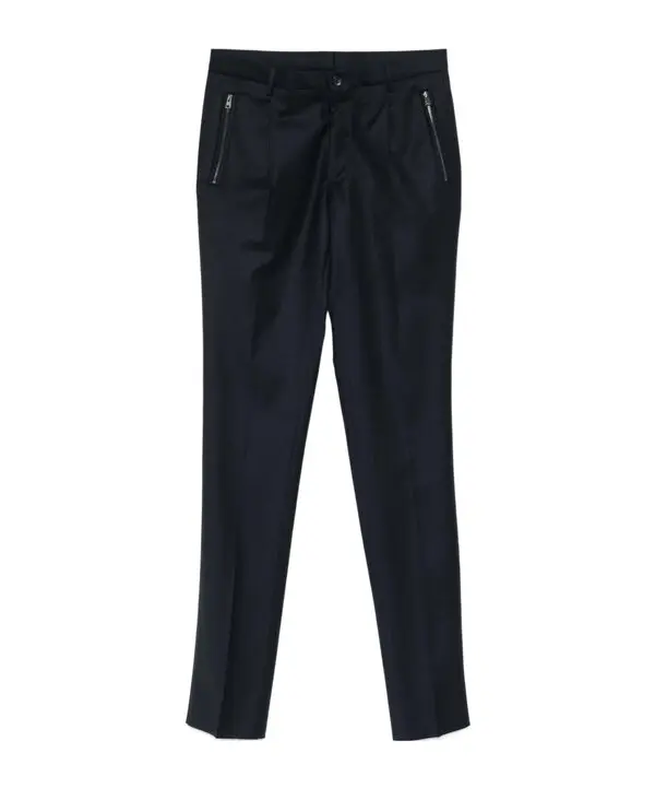 Etro Zip-pocket Pleated Trousers - Black
