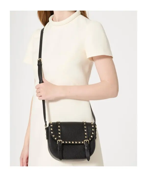 Valentino Garavani Rockstud Foldover Top Shoulder Bag