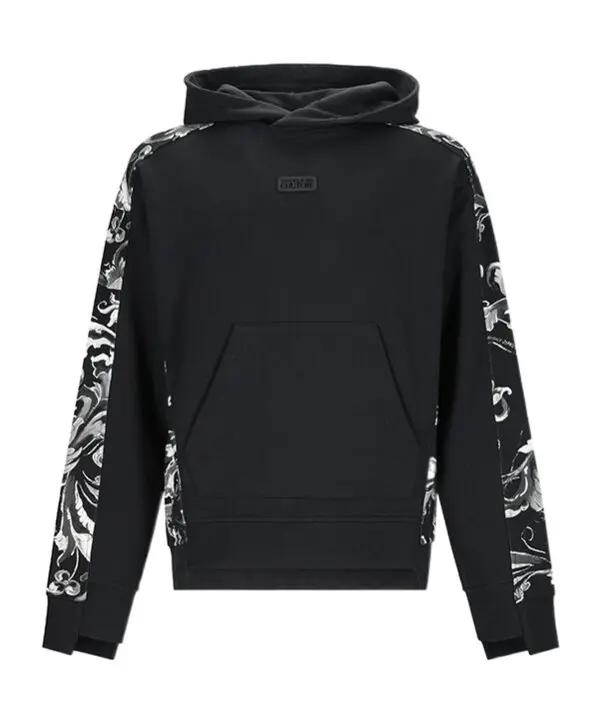 Versace Long-sleeved Hooded Sweatshirt With Kangaroo Pocket