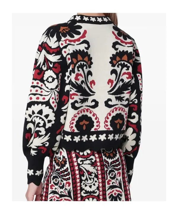 Farm Rio Tapestry Pattern Knit Pullover
