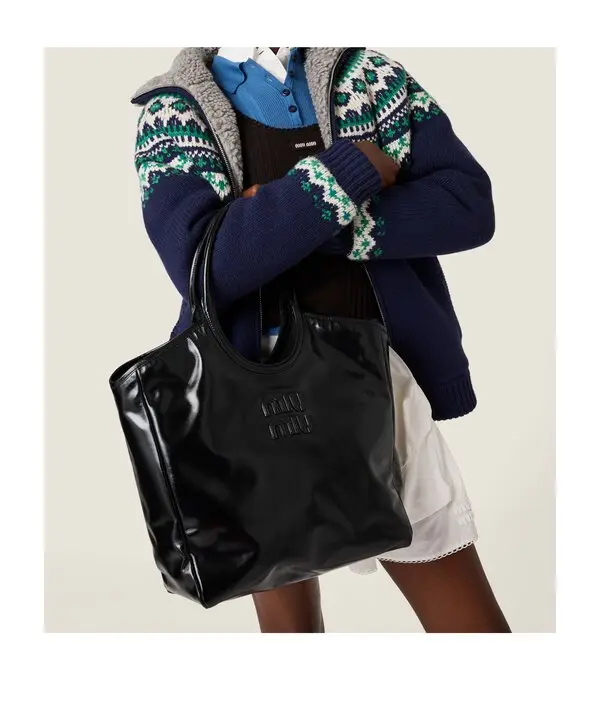 Miu Miu Ivy Tote Bag - Black