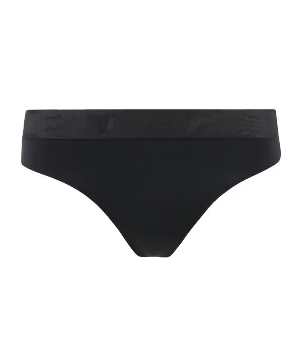 TOM FORD Logo Waistband Thong Briefs - Black