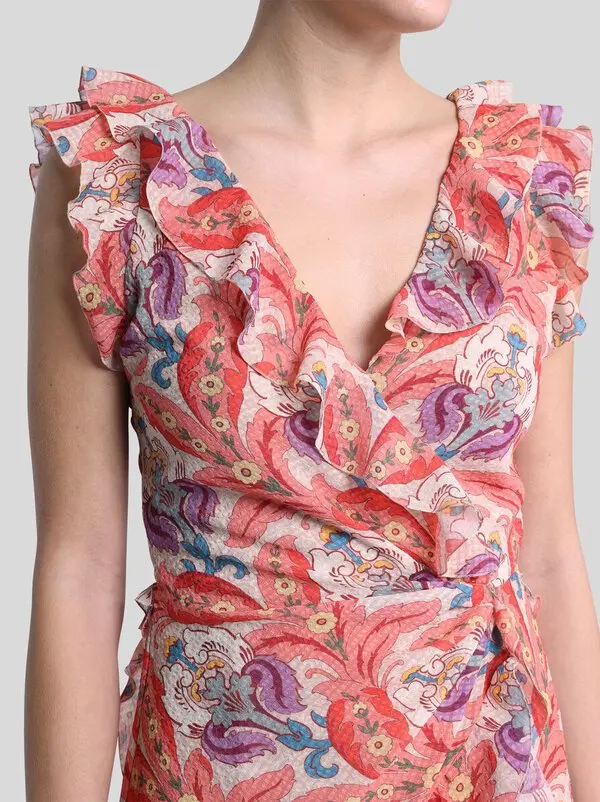 Etro Sleeveless Ruffled Maxi Dress