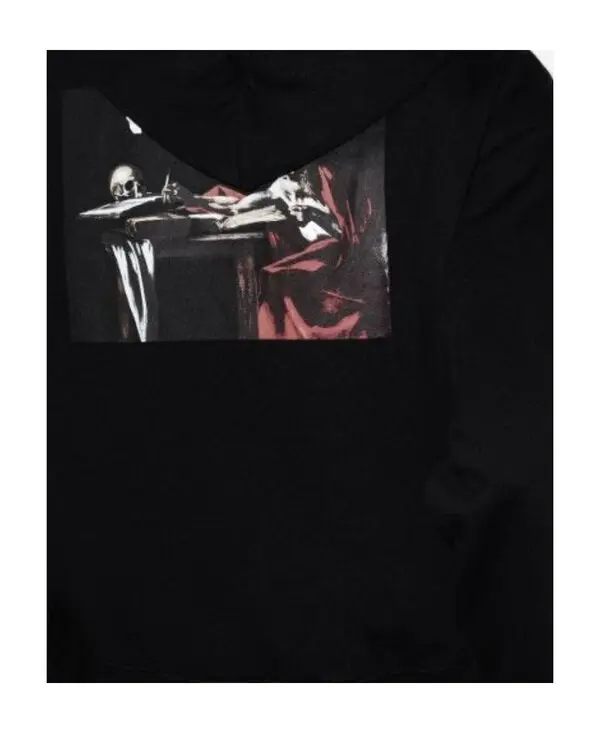 Off-White Caravaggio Print Hoodie - Black
