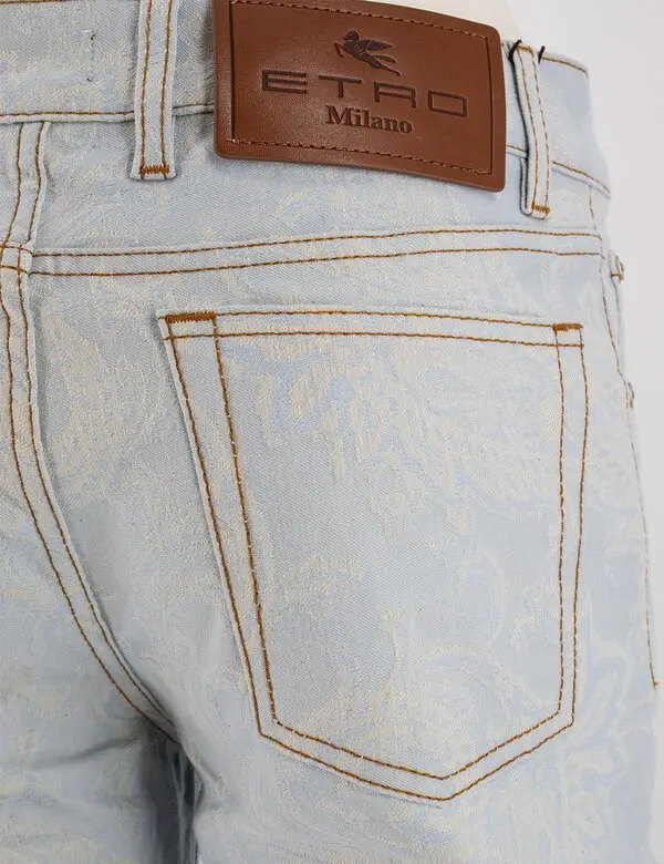Etro Logo-patch Jeans - Gray