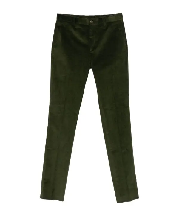 Etro Corduroy Straight Leg Trousers - Black