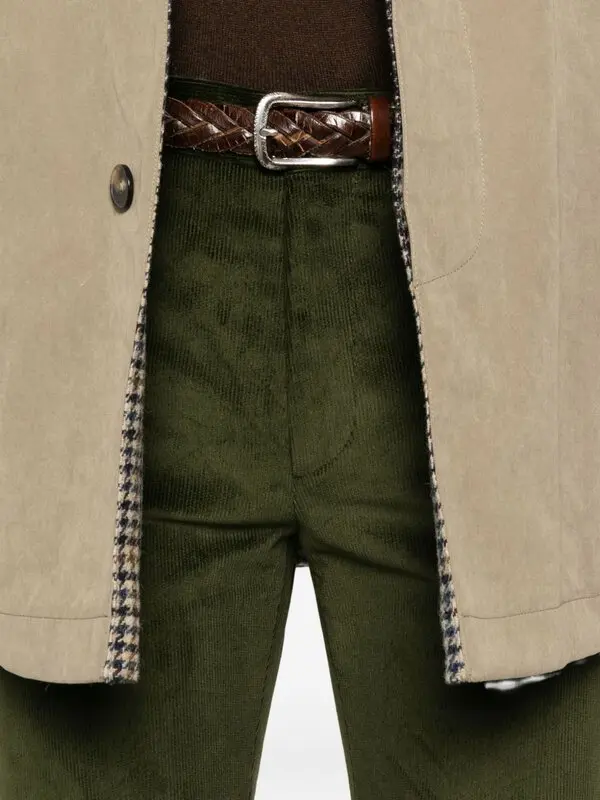 Etro Straight Leg Corduroy Trousers - Black