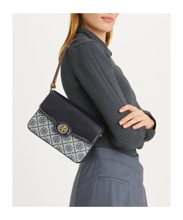 Tory Burch Robinson Monogram Shoulder Bag