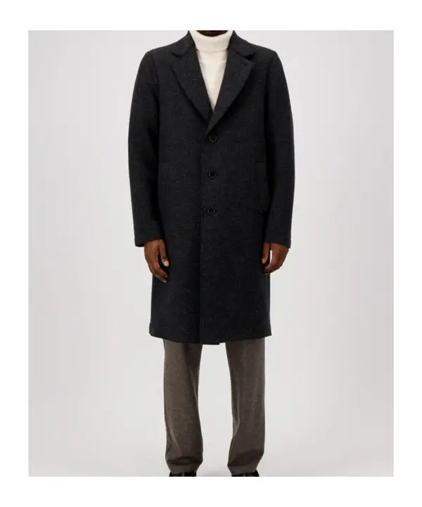 Harris Wharf London Single-breasted Wool Coat - Anthracite